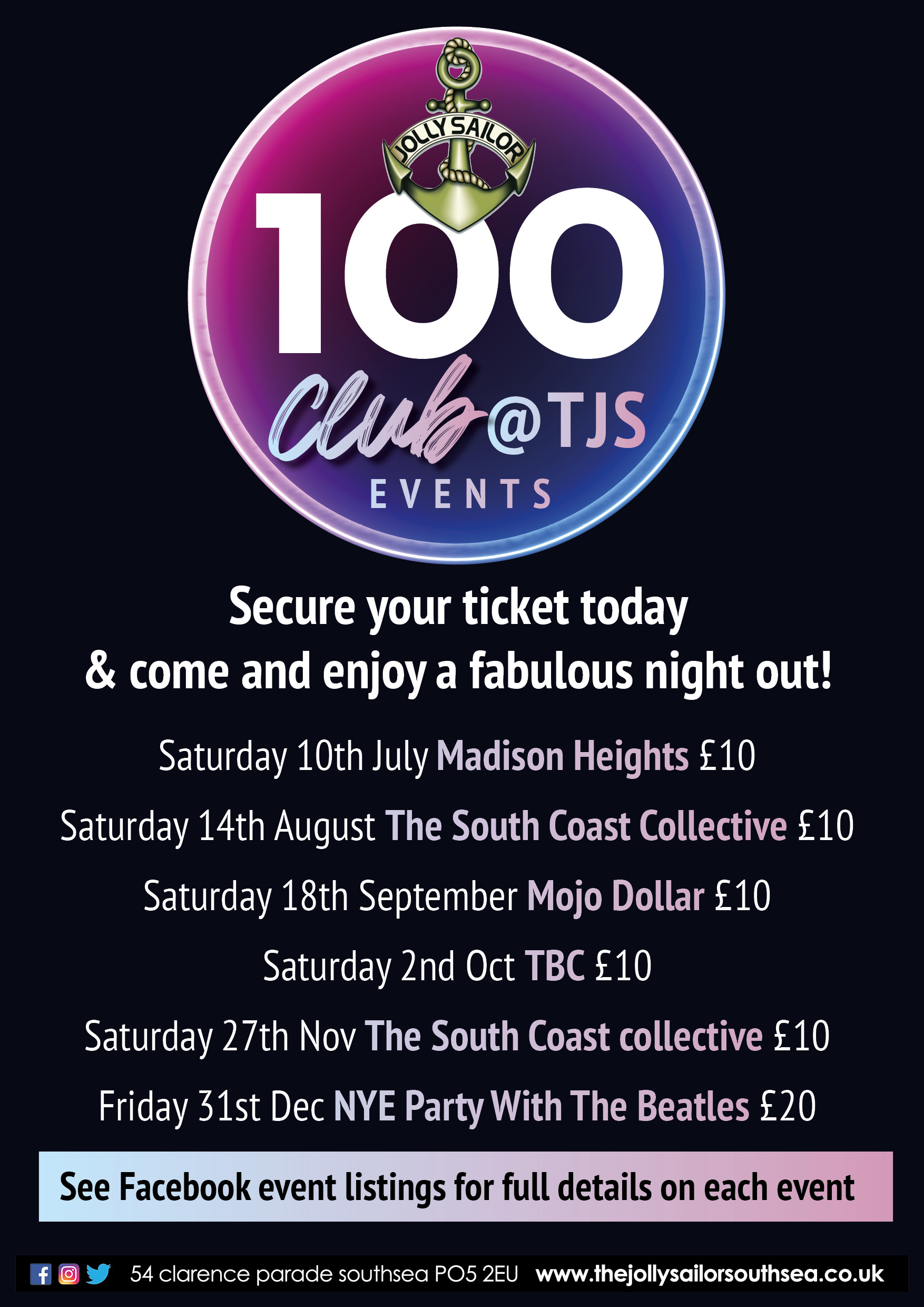 Music & Entertainment – • The Jolly Sailor • Southsea