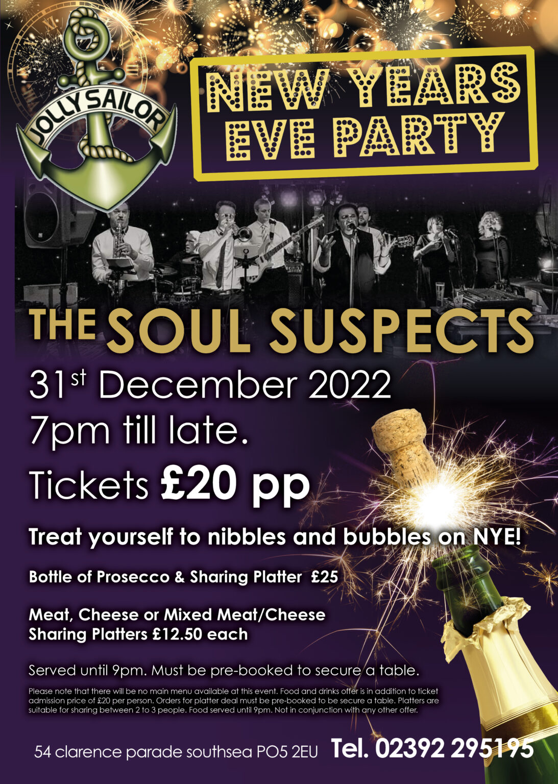 NEW YEARS EVE PARTY! - The Jolly Sailor Southsea