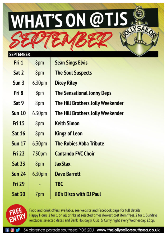 Music & Entertainment - The Jolly Sailor Southsea