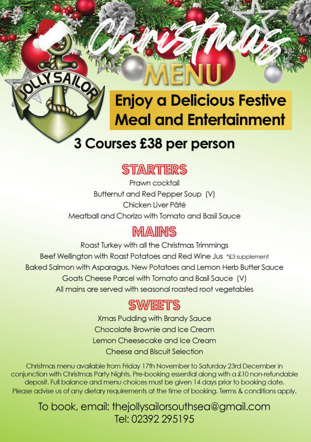 Christmas Party Nights - The Jolly Sailor Southsea
